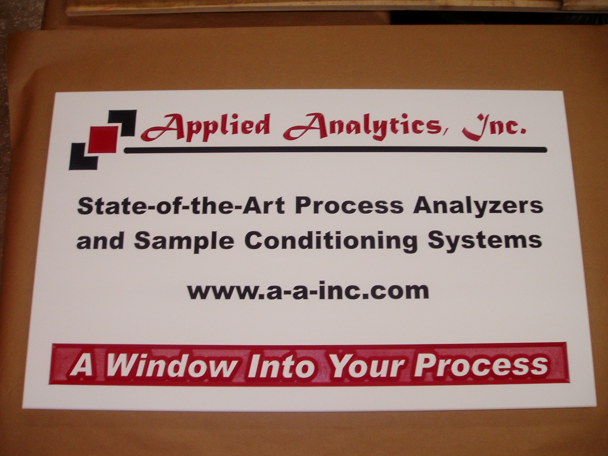 Applied Analytics Inc. - Creative Carved Signs