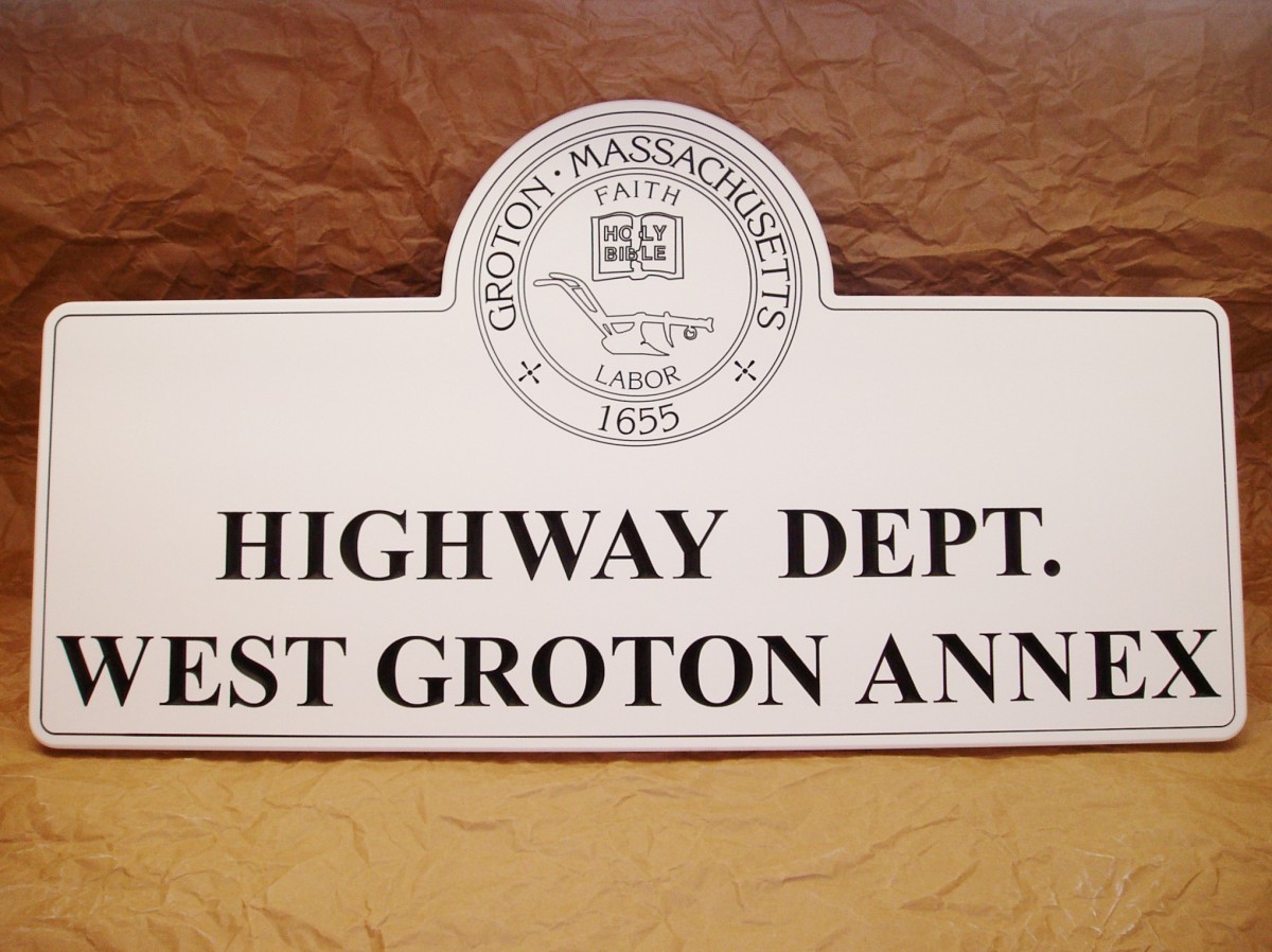 West Groton Highway Dept. - Creative Carved Signs