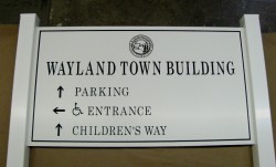 Wayland Town Building - Creative Carved Signs