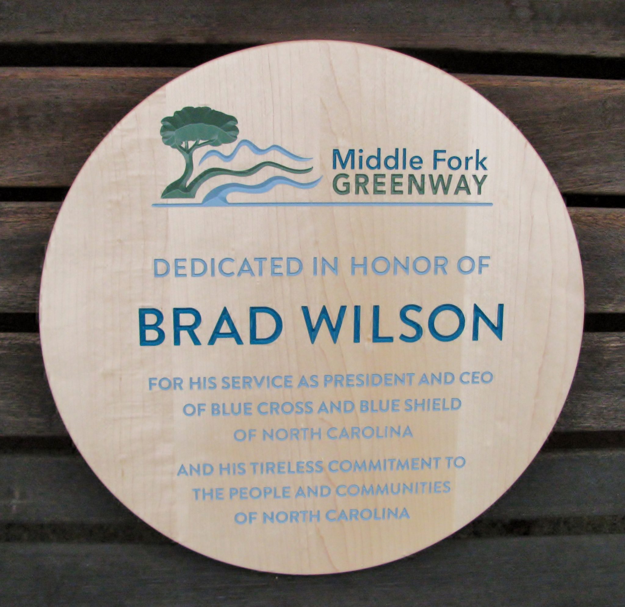 Dedication Sign - Creative Carved Signs